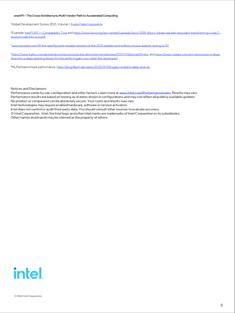 oneAPI – The Cross-Architecture, Multi-Vendor Path to Accelerated ... oneAPI – The Cross-Architecture, Multi-Vendor Path to Accelerated ...